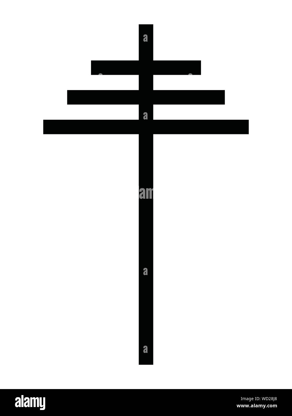 Drei balken kreuz -Fotos und -Bildmaterial in hoher Auflösung – Alamy