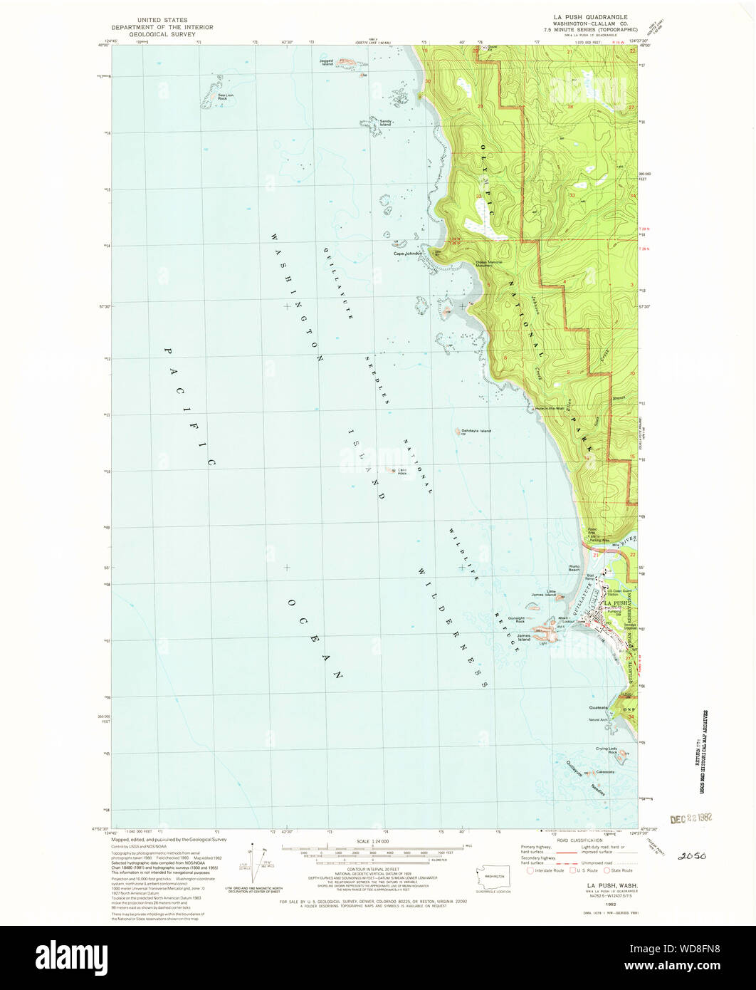 Karte von la push washington -Fotos und -Bildmaterial in hoher ...