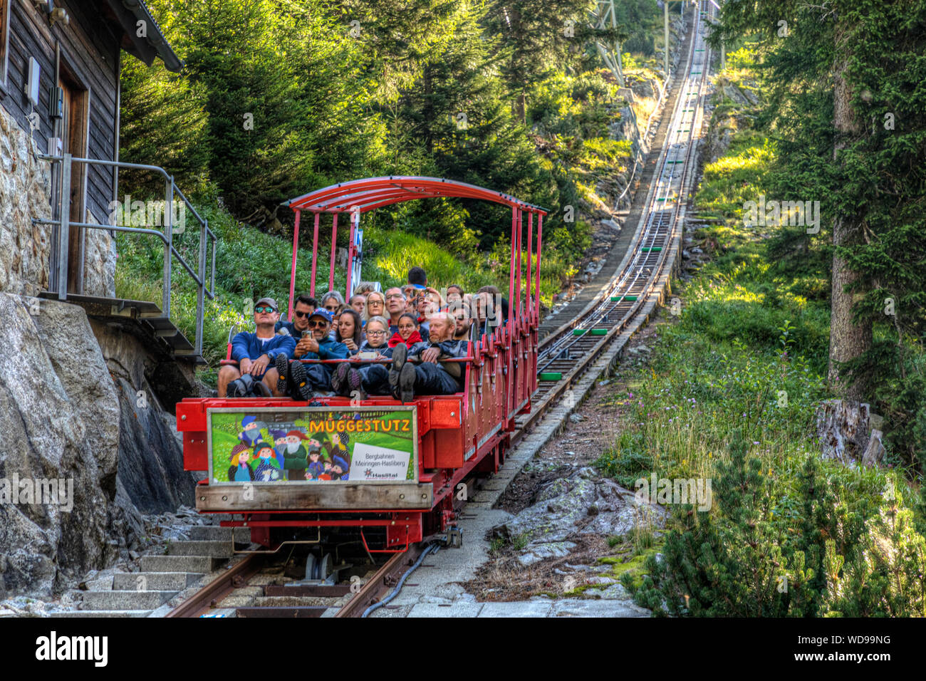 Gelmerbahn, Guttannen, Bern, Schweiz, Europa Stockfotografie - Alamy