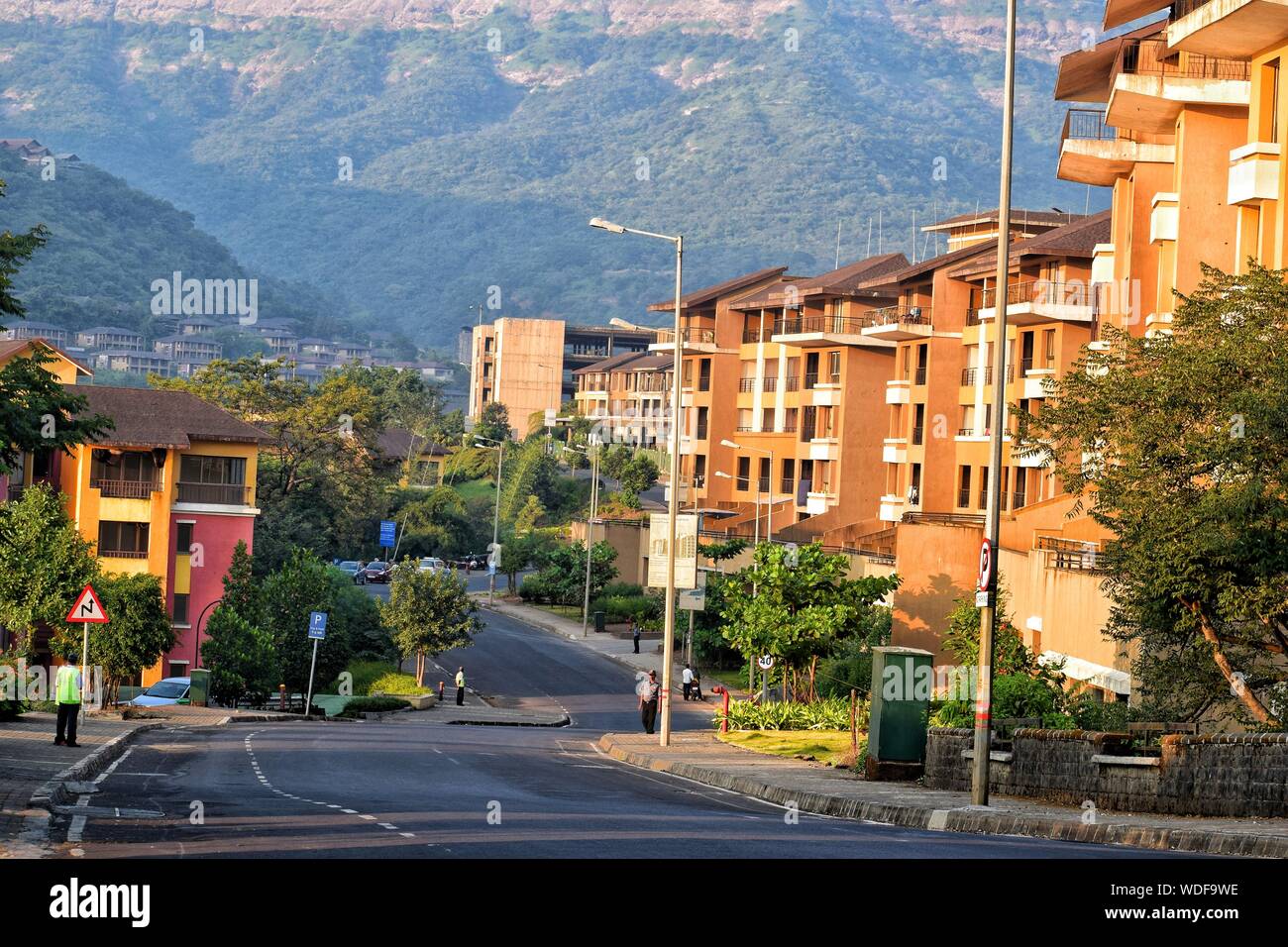 Einen schönen Blick auf Lavasa Stadt, Pune, Indien Stockfotografie - Alamy