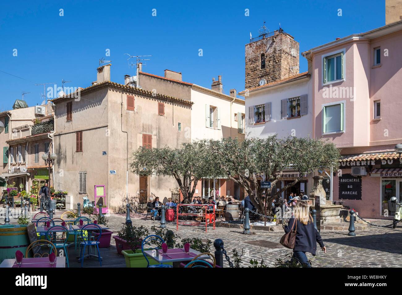 Frankreich, Var, Saint-Raphaël, Altstadt, Place de la République und ...