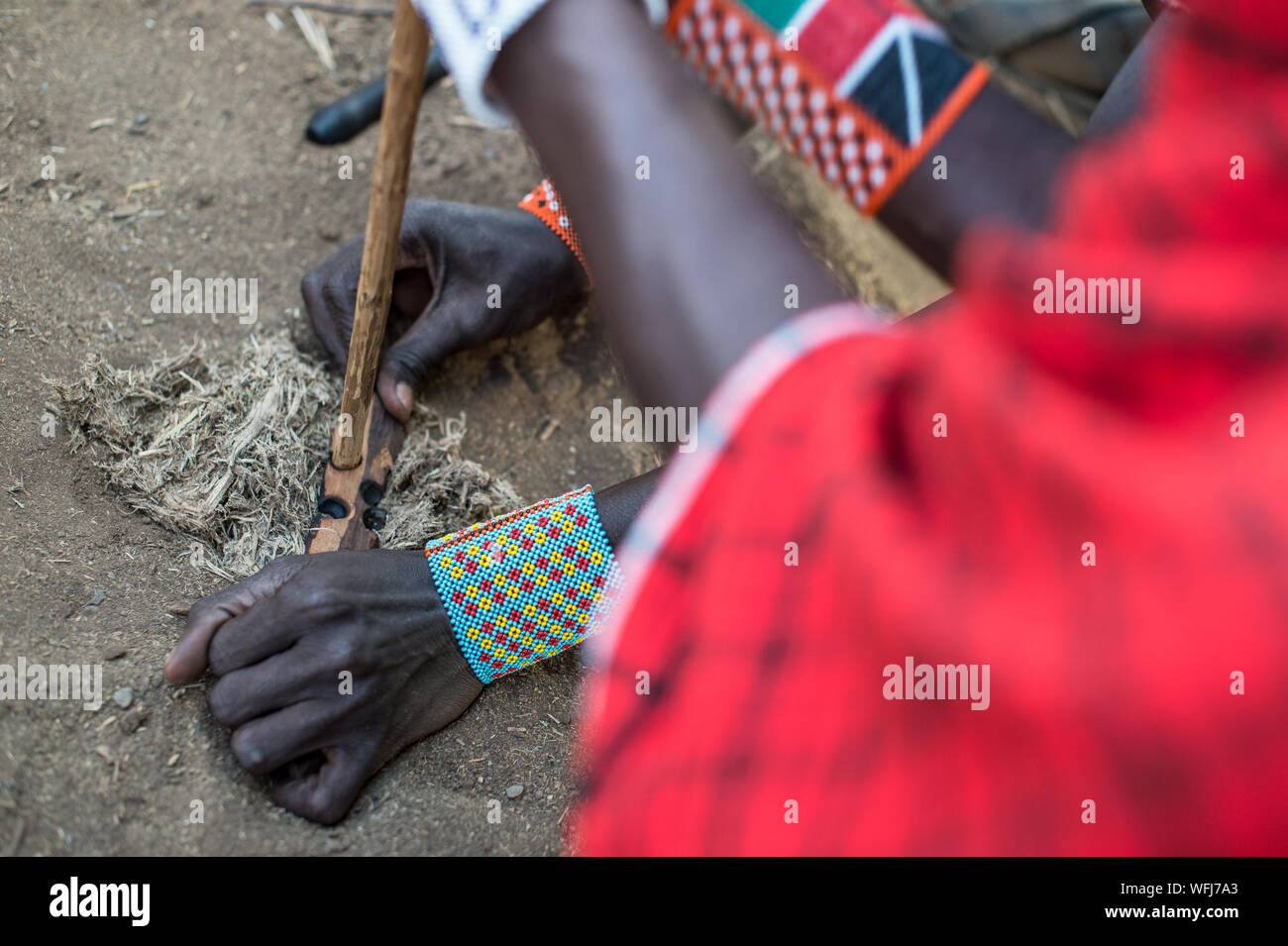 Masai Village Kenya Stockfotos und -bilder Kaufen - Alamy