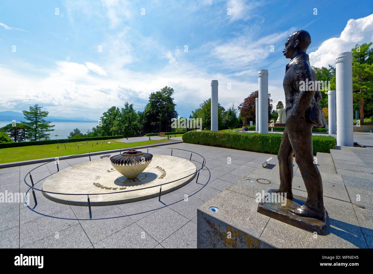 Schweiz, Kanton Waadt, Lausanne, Ouchy Viertel, Olympisches Museum in ...