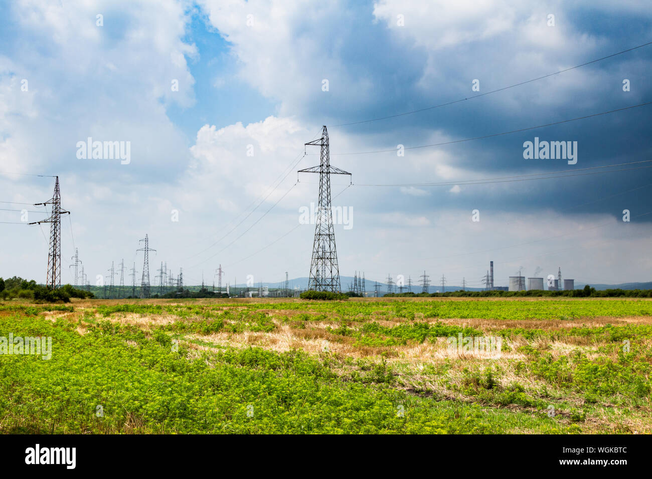Ansicht der Matrai Eromu (Braunkohle Kraftwerk) am Fuße des Matra ...