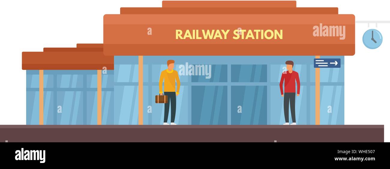 Glas Bahnhof Symbol. Flache Darstellung von Glas Bahnhof vektor Symbol für Web Design Stock ...