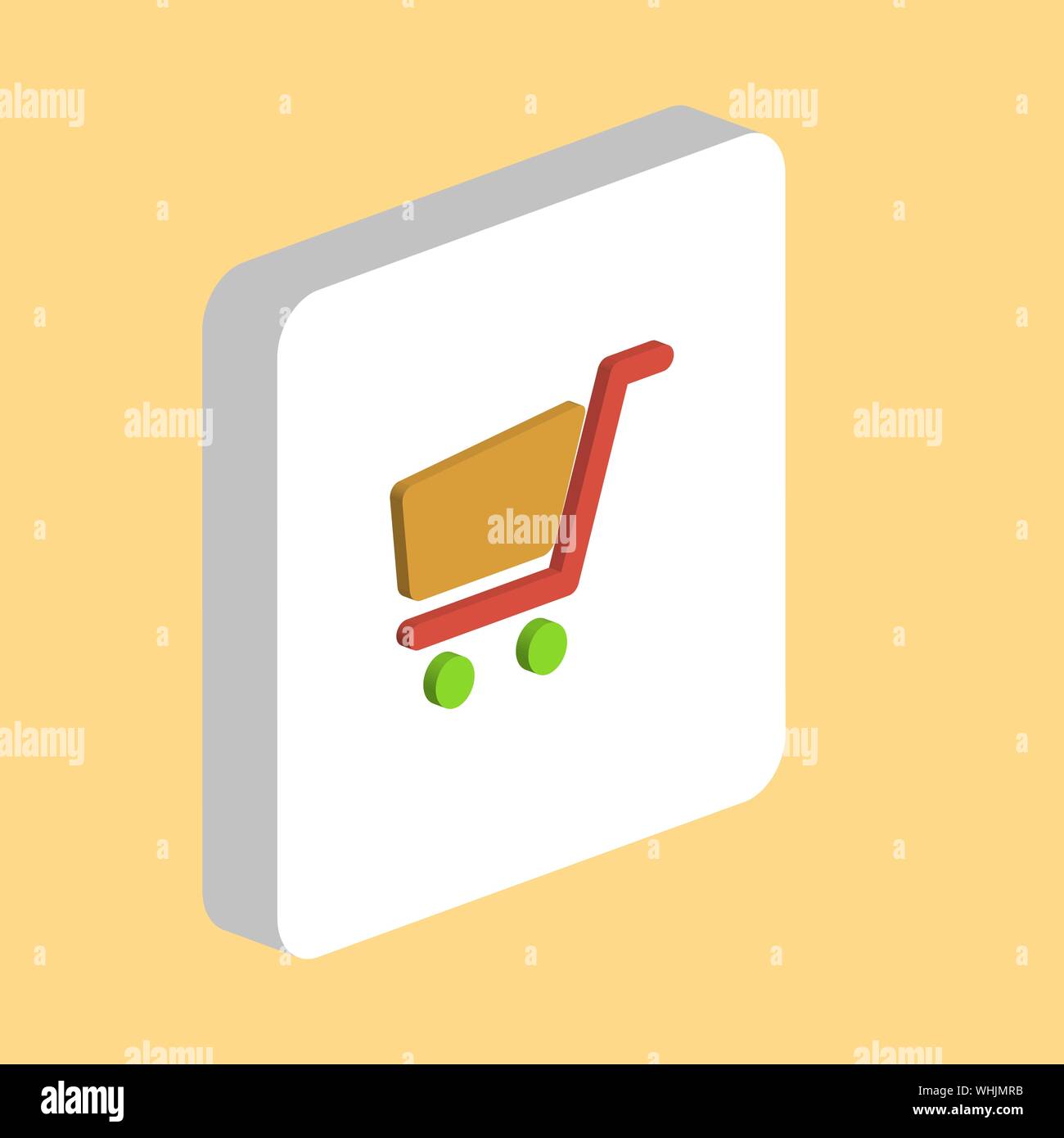 Shop Trolley einfachen Vektor icon. Abbildung: Symbol Design Template ...