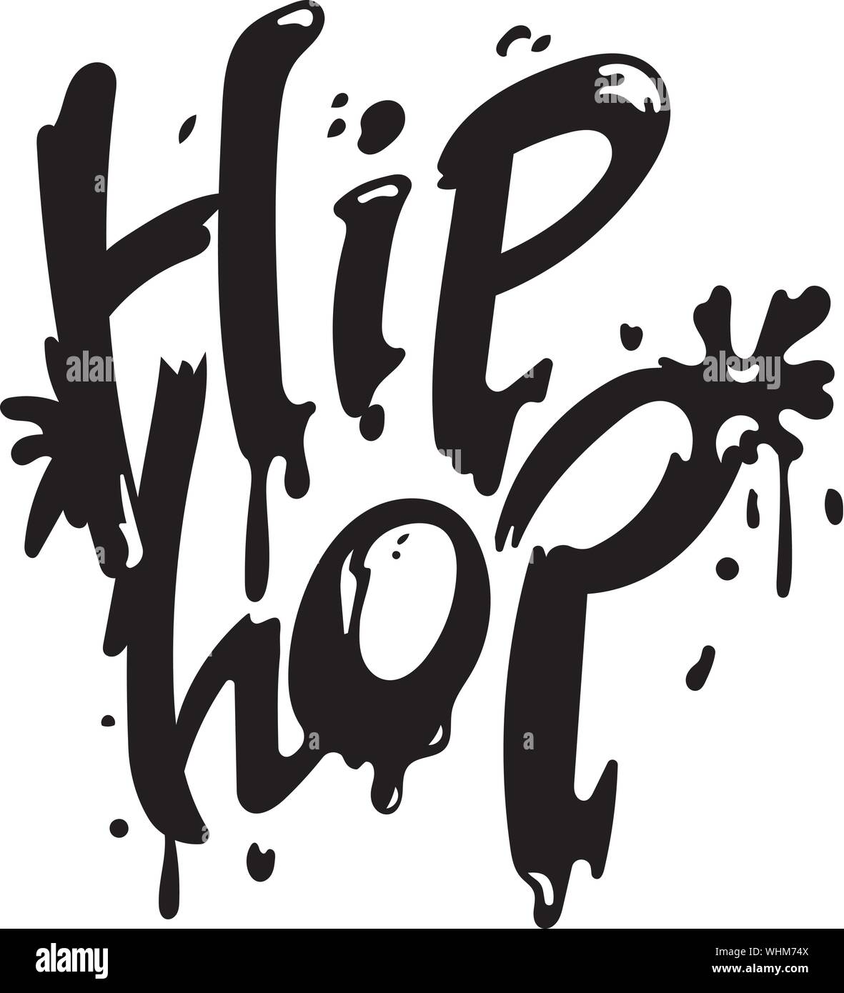 Hip hop Symbol, einfachen Stil Stock-Vektorgrafik - Alamy