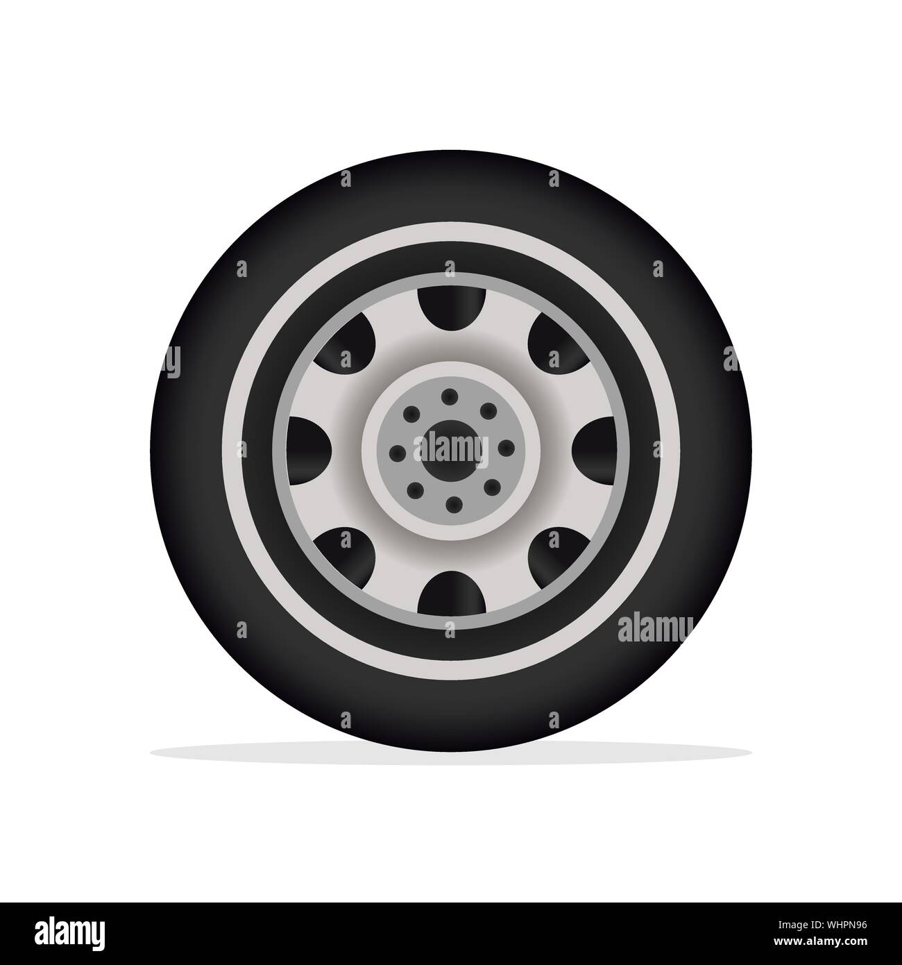 Auto Rad. Rad der verschiedenen Fahrzeuge: Pkw, Lkw, Transporter ...