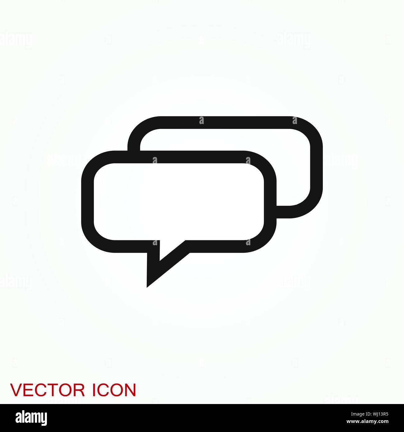 Sprechblase Symbole auf dem Hintergrund. Vector Illustration Stock ...