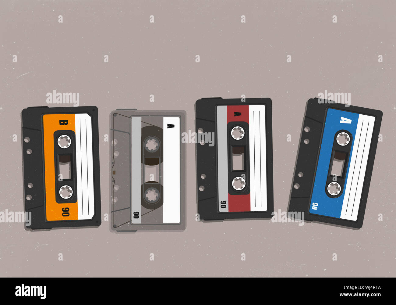 Cassette tape illustration -Fotos und -Bildmaterial in hoher Auflösung ...