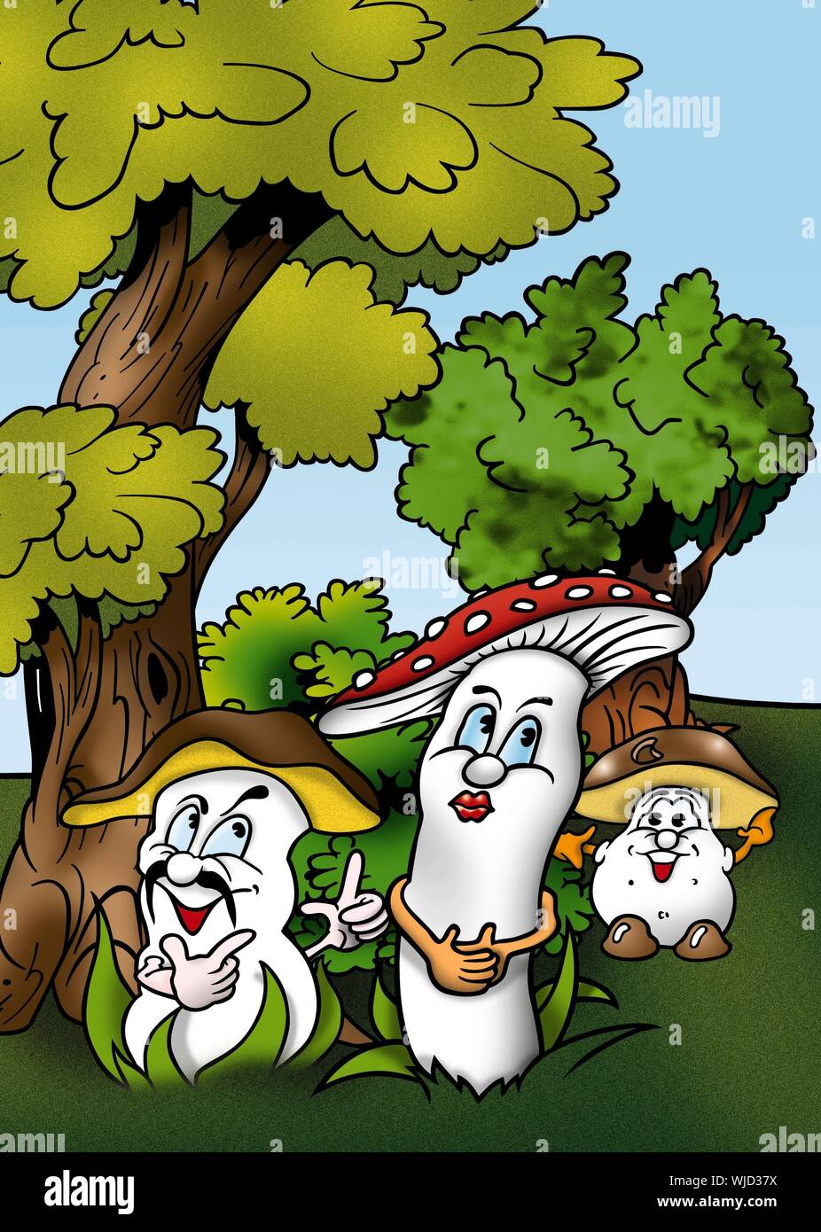 Pilze cartoon -Fotos und -Bildmaterial in hoher Auflösung – Alamy