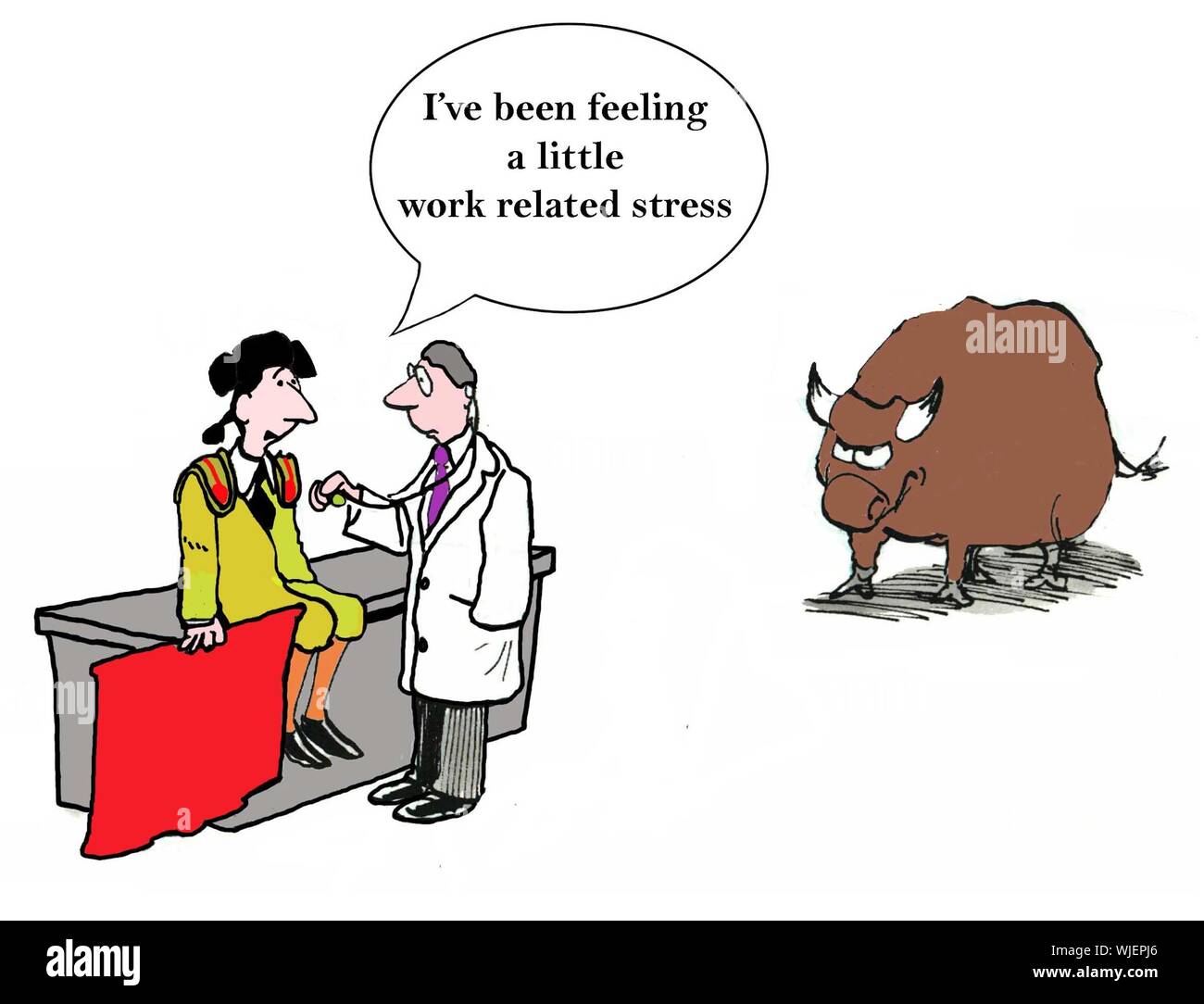Cartoon doctor stress stressful Ausgeschnittene Stockfotos und -bilder ...