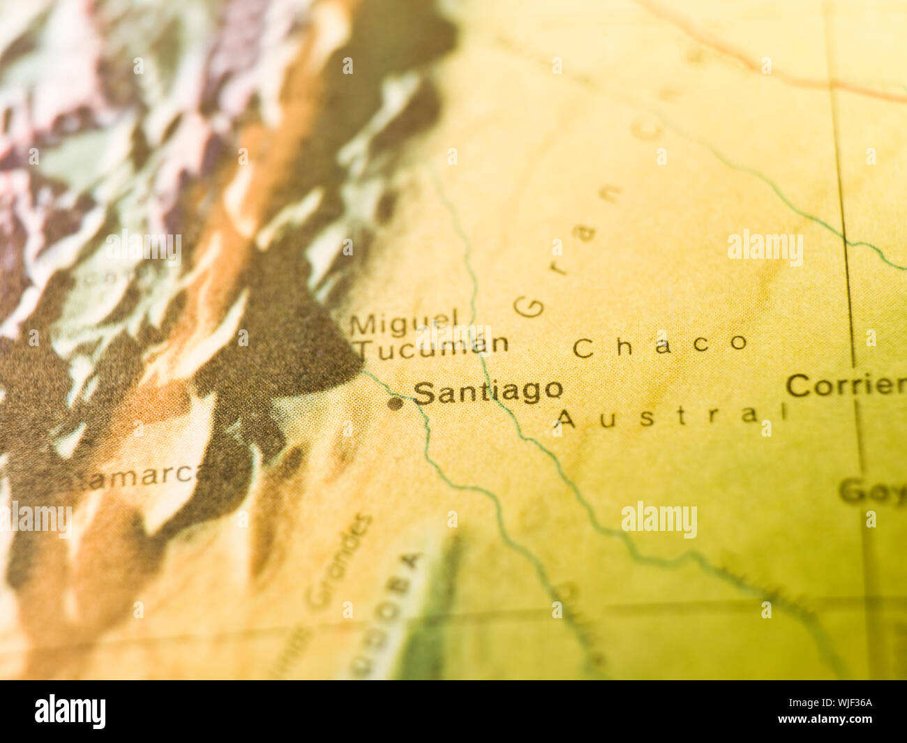 Chile santiago de chile map -Fotos und -Bildmaterial in hoher Auflösung ...