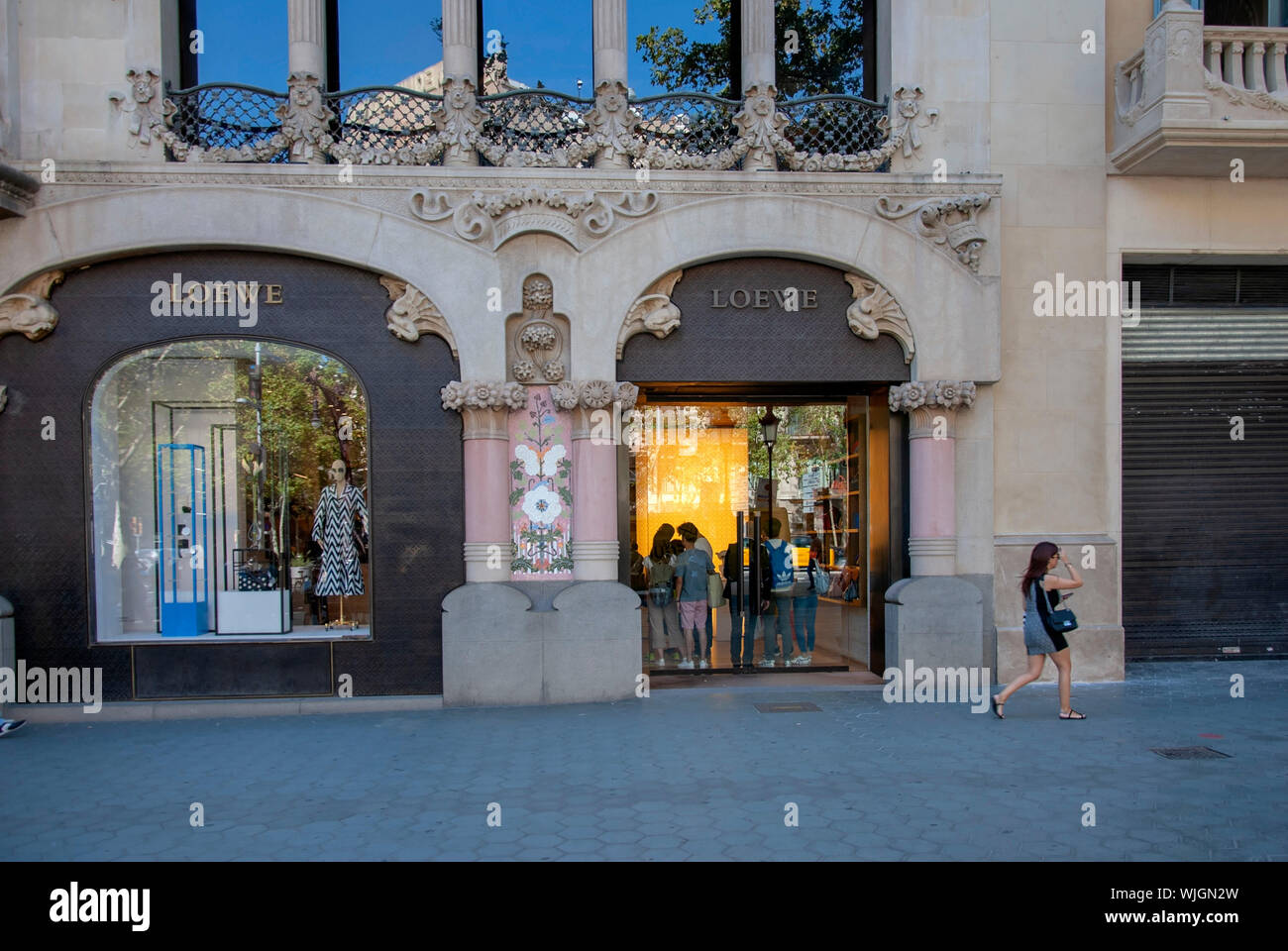 Der loewe store passeig de gracia barcelona katalonien spanien exte ...