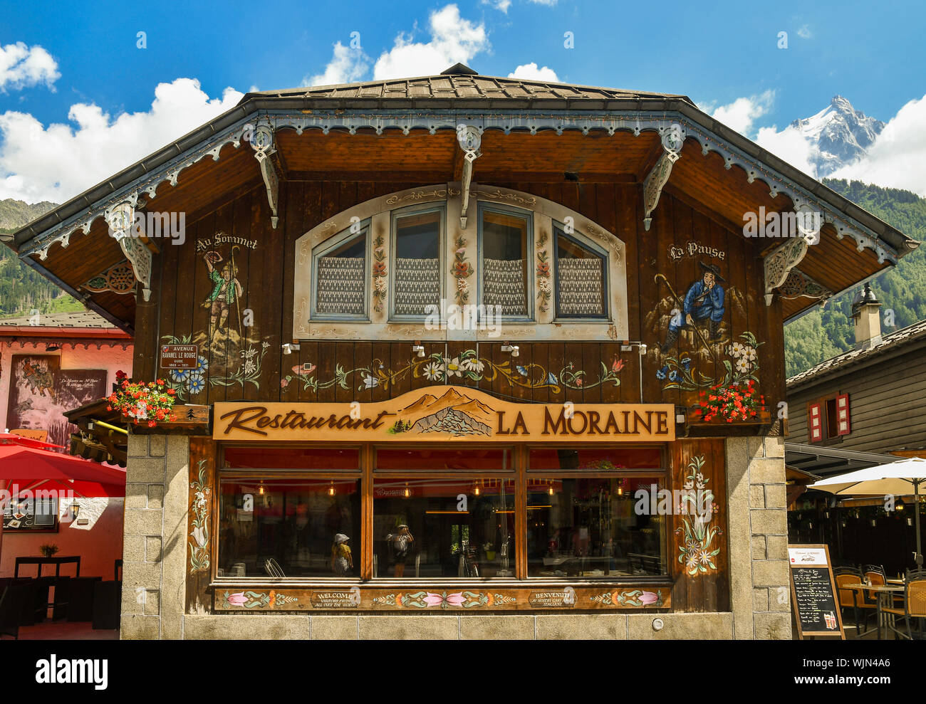 Chamonix Town Summer Stockfotos und -bilder Kaufen - Alamy