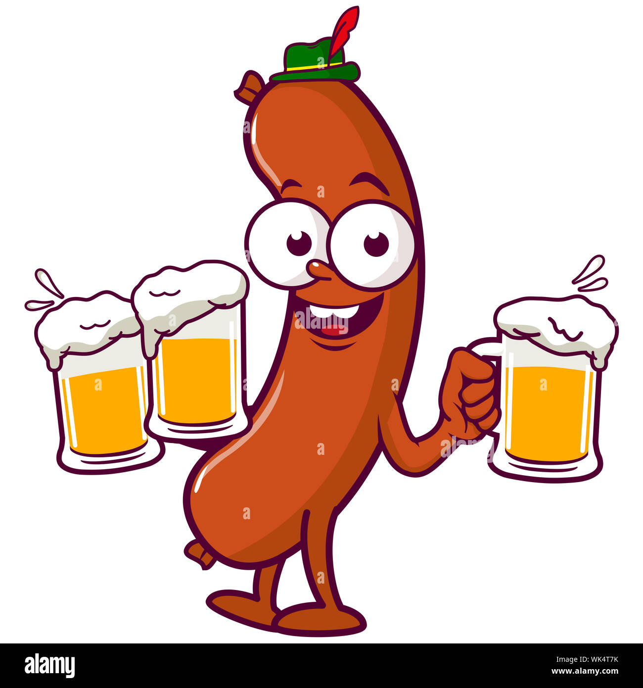 Hot dog sausage cartoon character -Fotos und -Bildmaterial in hoher ...