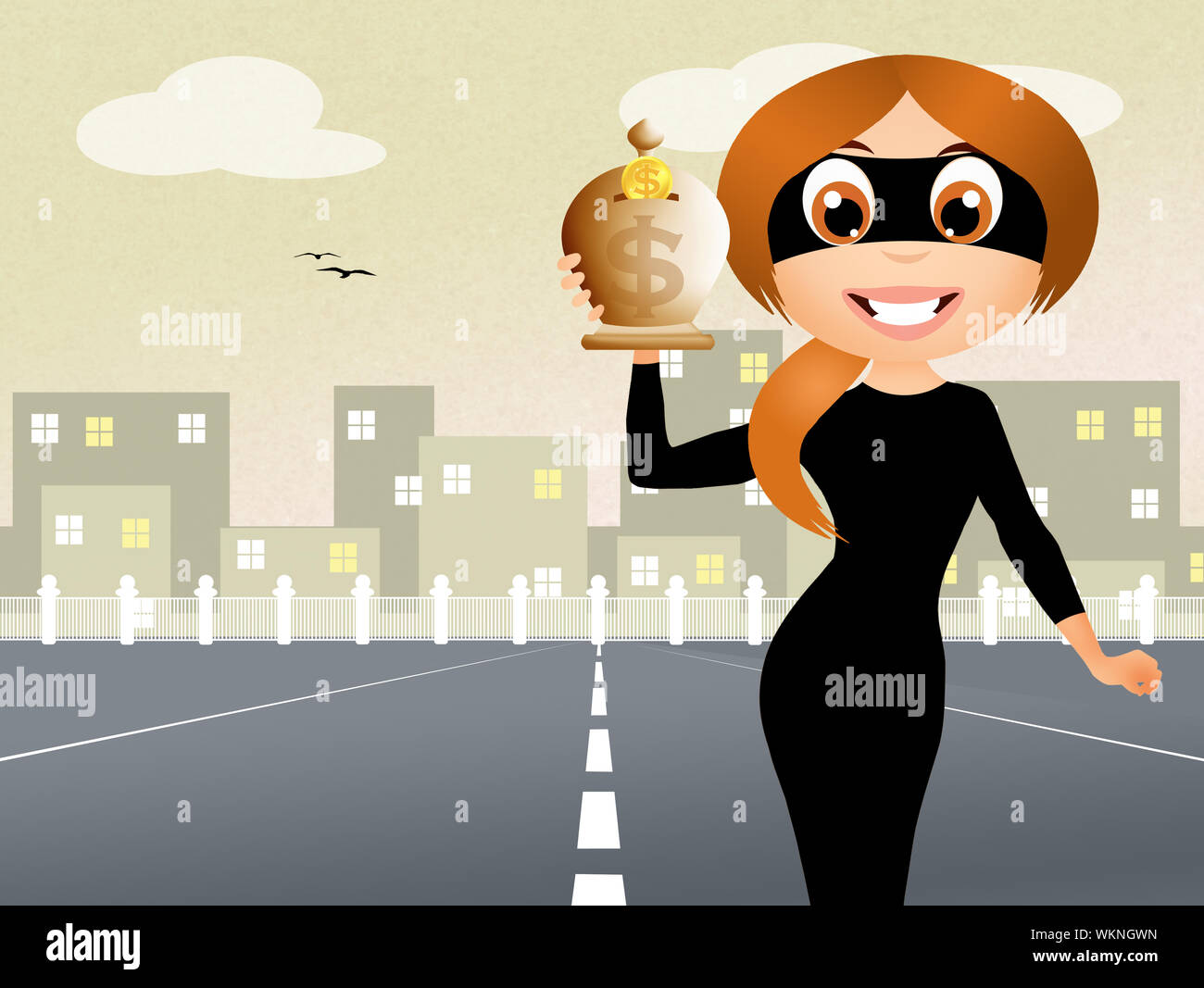 Dieb Cartoon Stockfotos und -bilder Kaufen - Alamy