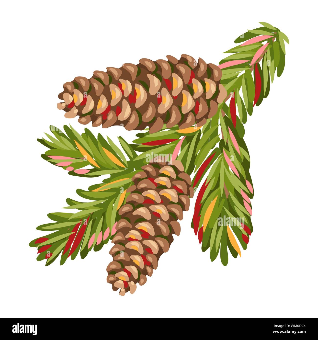 Fichten zweig Stock-Vektorgrafiken kaufen - Alamy