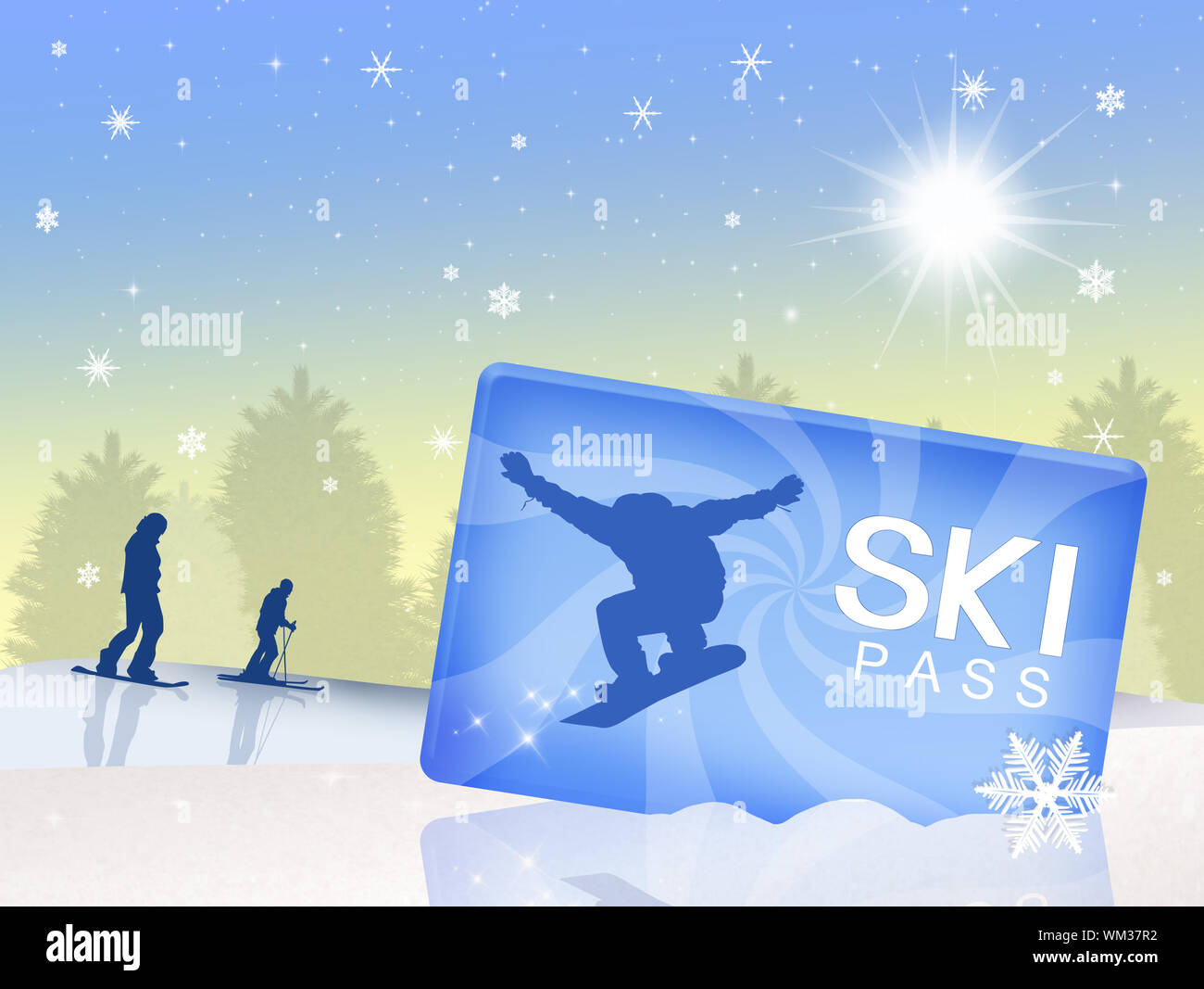 Ski sport cartoon illustration -Fotos und -Bildmaterial in hoher ...
