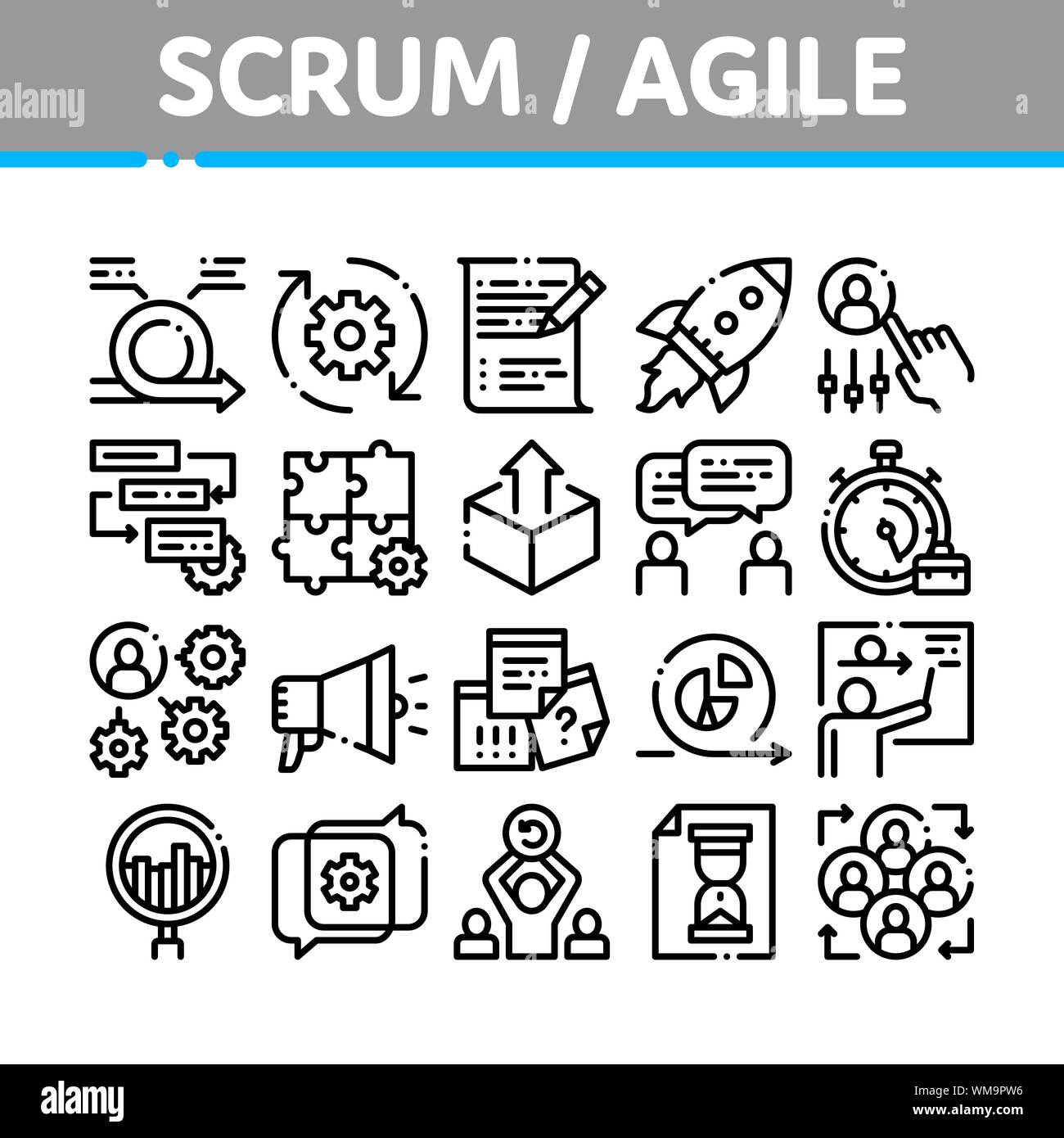 Agile symbole Stock-Vektorgrafiken kaufen - Alamy