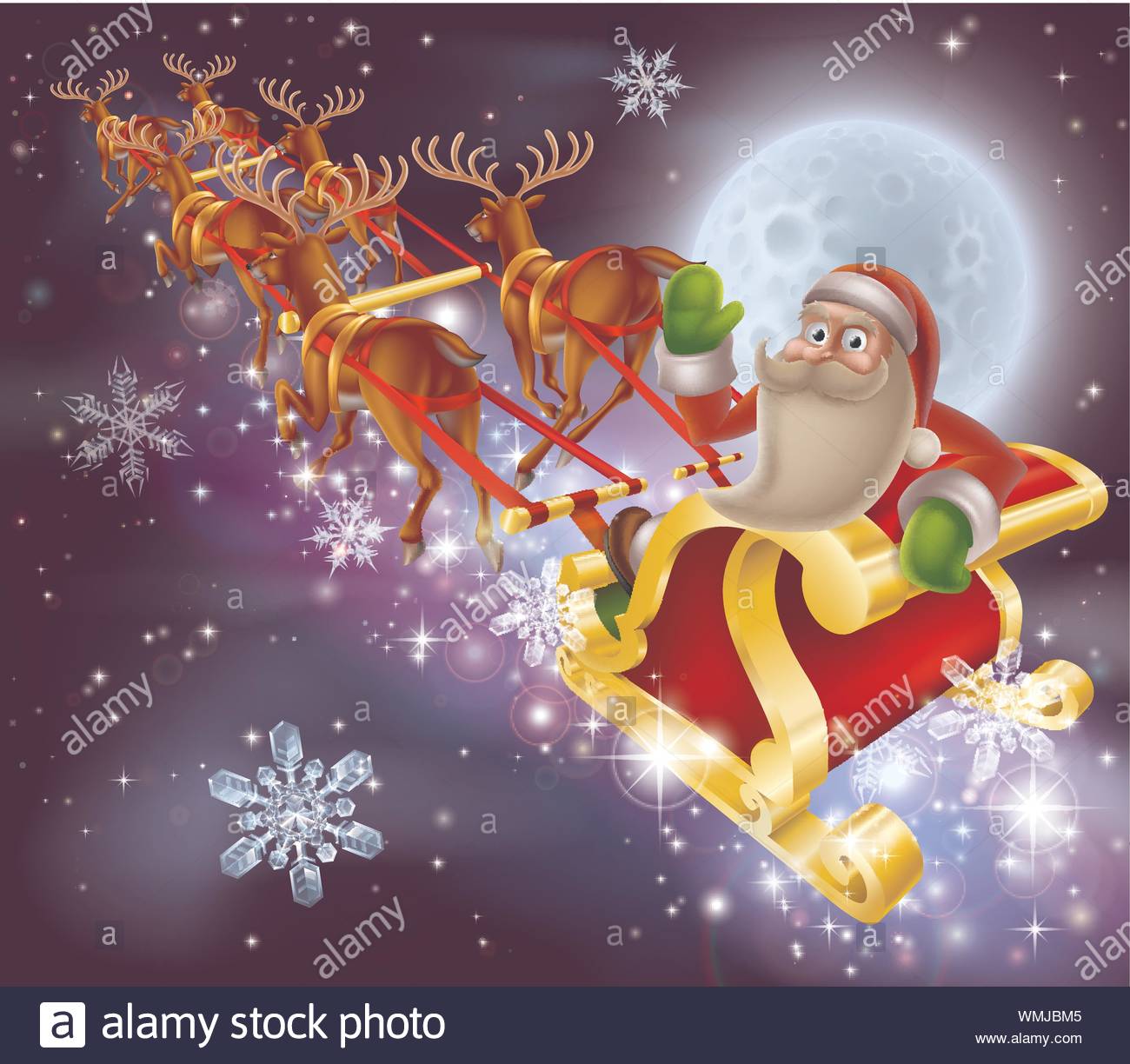 Santaclaus Schlitten Stockfotos und -bilder Kaufen - Alamy