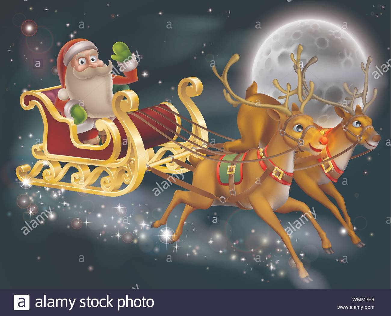Santaclaus Schlitten Stockfotos und -bilder Kaufen - Alamy