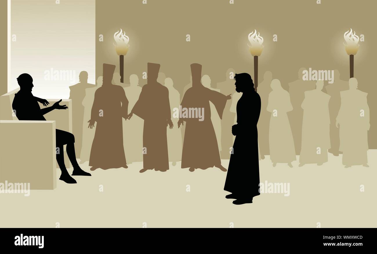 Pontius pilatus prozess gegen christus -Fotos und -Bildmaterial in ...