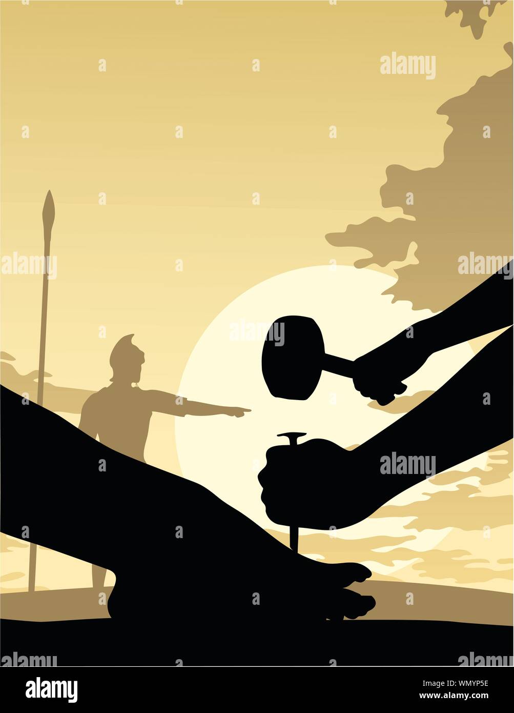 Genagelt um zu kreuzen -Fotos und -Bildmaterial in hoher Auflösung – Alamy