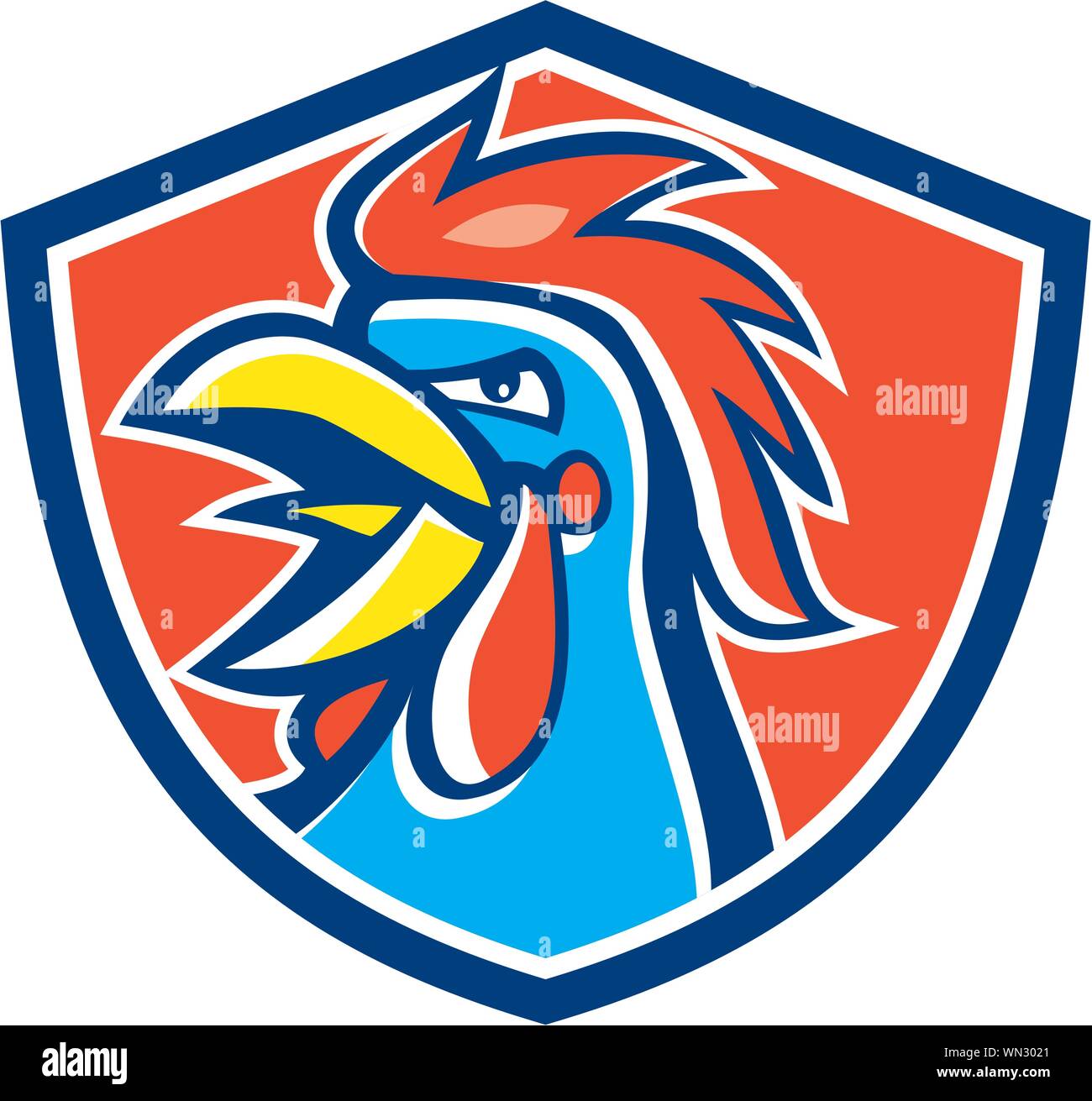 Der kampfhahn Stock-Vektorgrafiken kaufen - Alamy