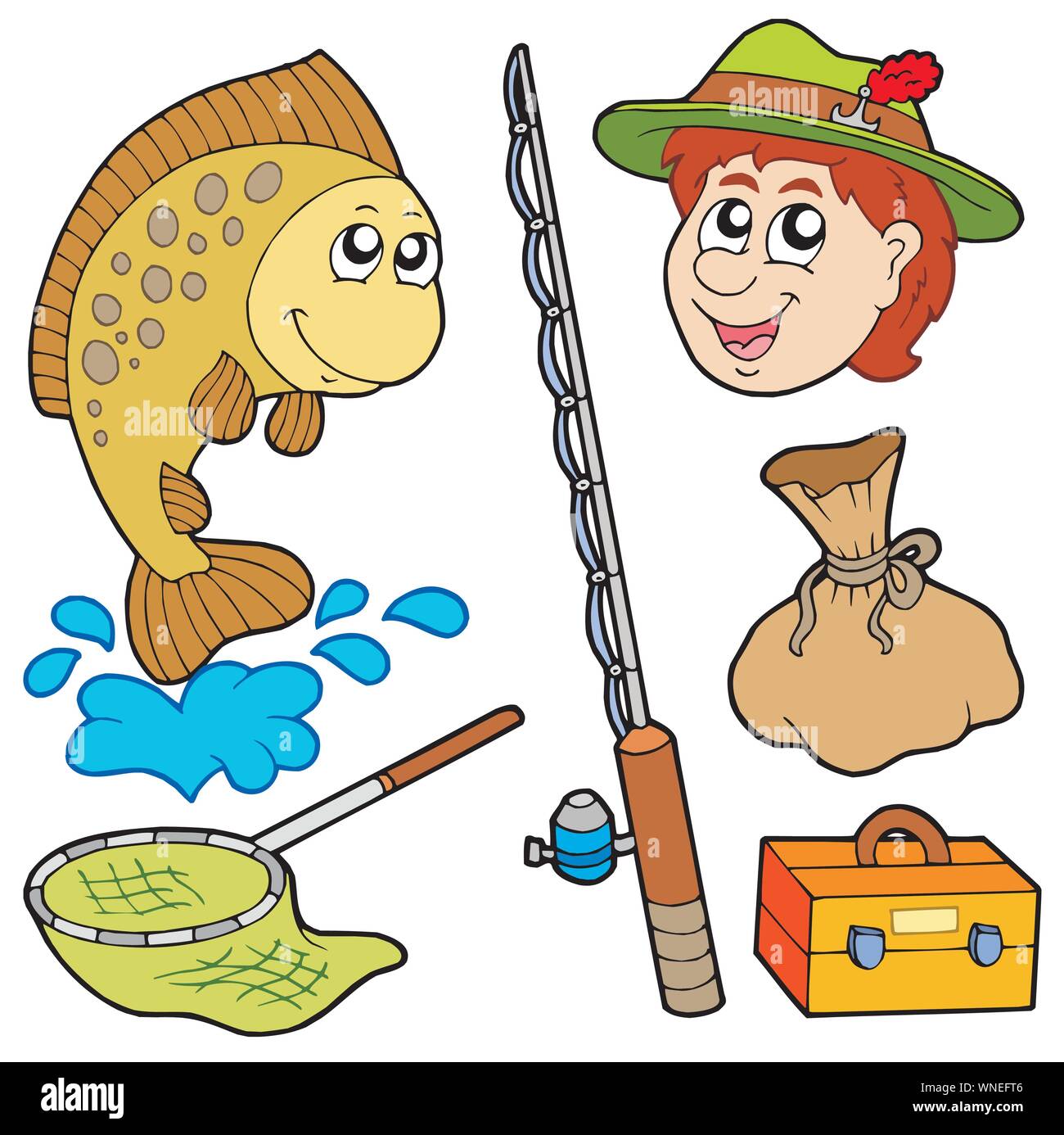 Cartoon fisherman -Fotos und -Bildmaterial in hoher Auflösung – Alamy
