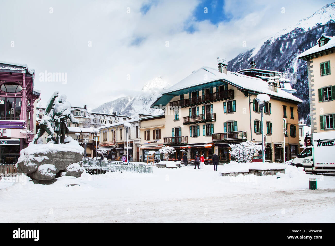 Chamonix Denkmal Stockfotos und -bilder Kaufen - Alamy