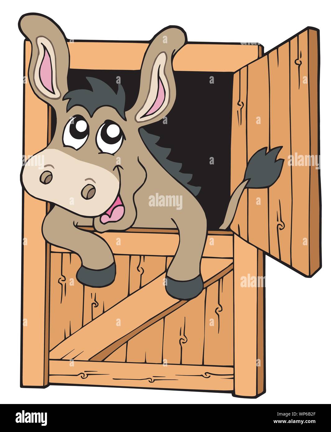 Esel In Der Farm Stock Vektorgrafiken Kaufen Alamy