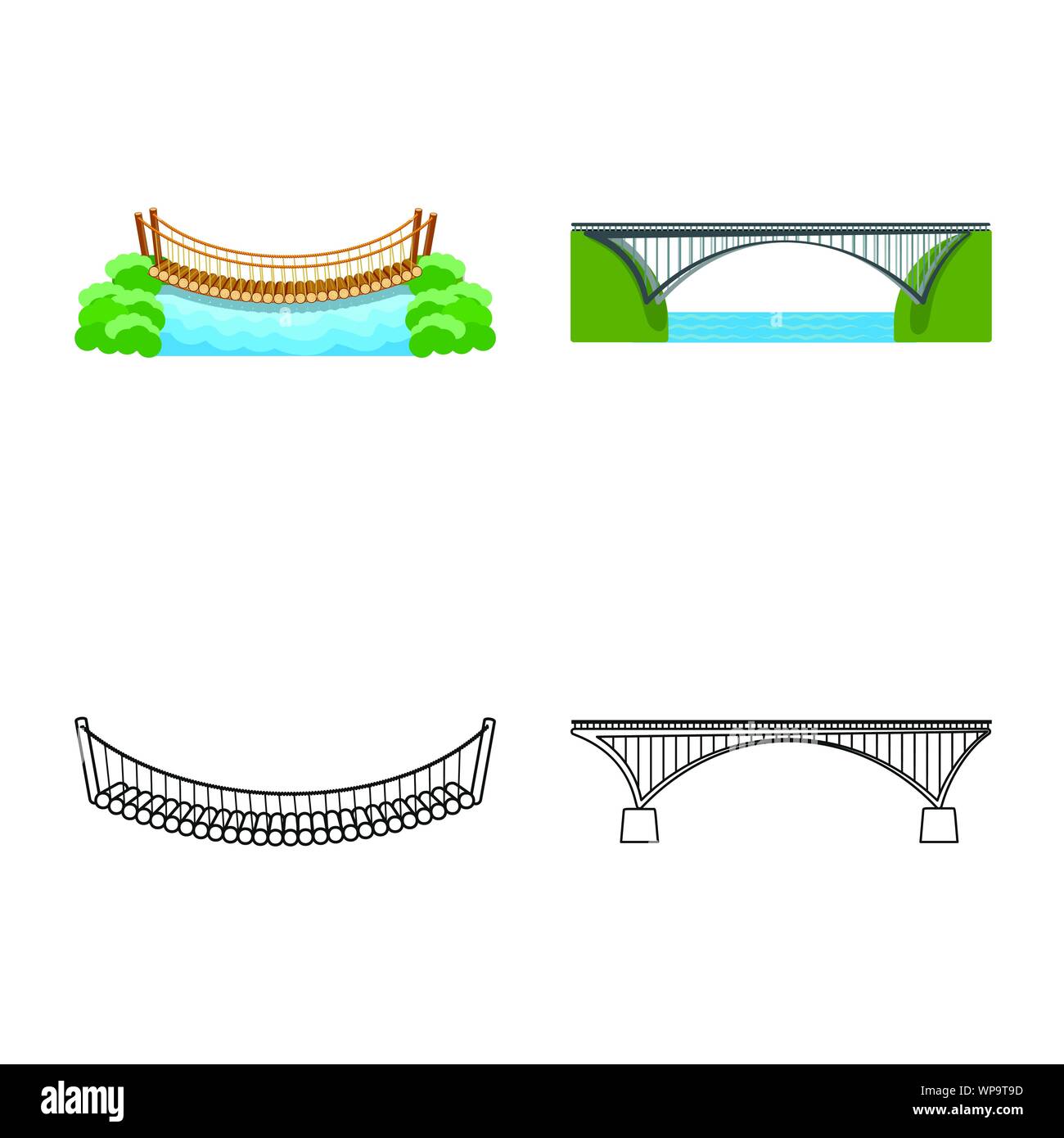 Vektor Design der Verbindung und design Symbol. Einstellen der ...