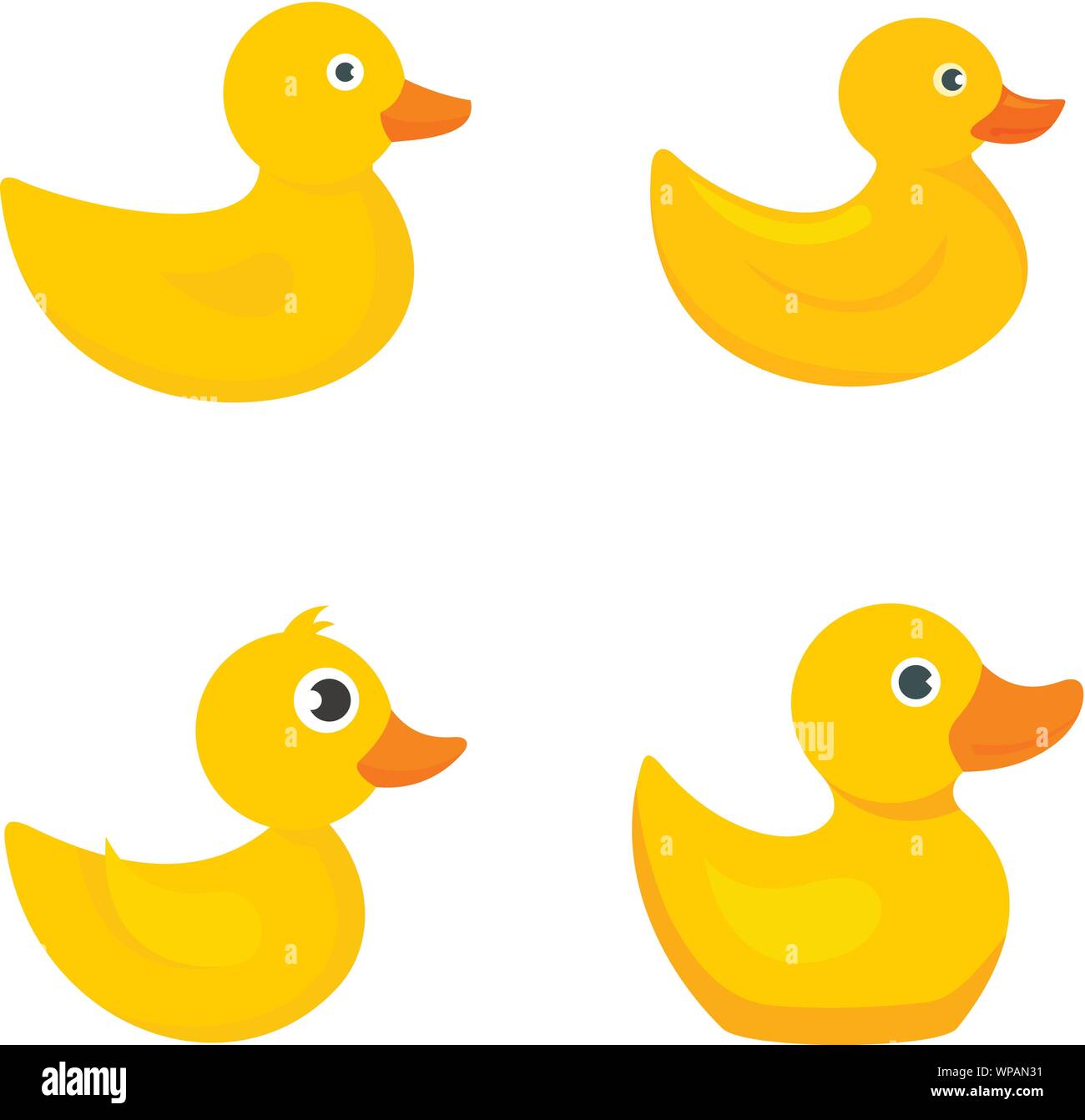 Cute Duck Toy Icon Vector Stockfotos & Cute Duck Toy Icon Vector Bilder ...