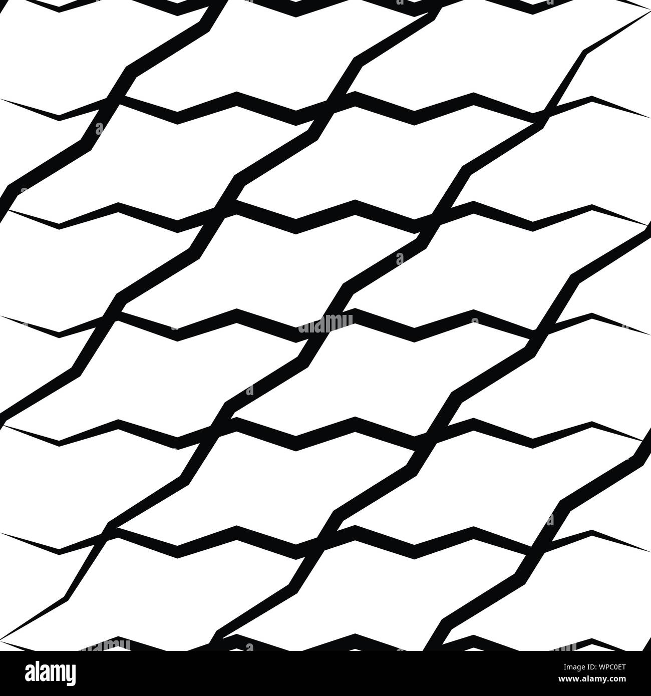 Gewellt, winken, Zick-Zack-Linien Schraffur Raster, mesh Pattern ...