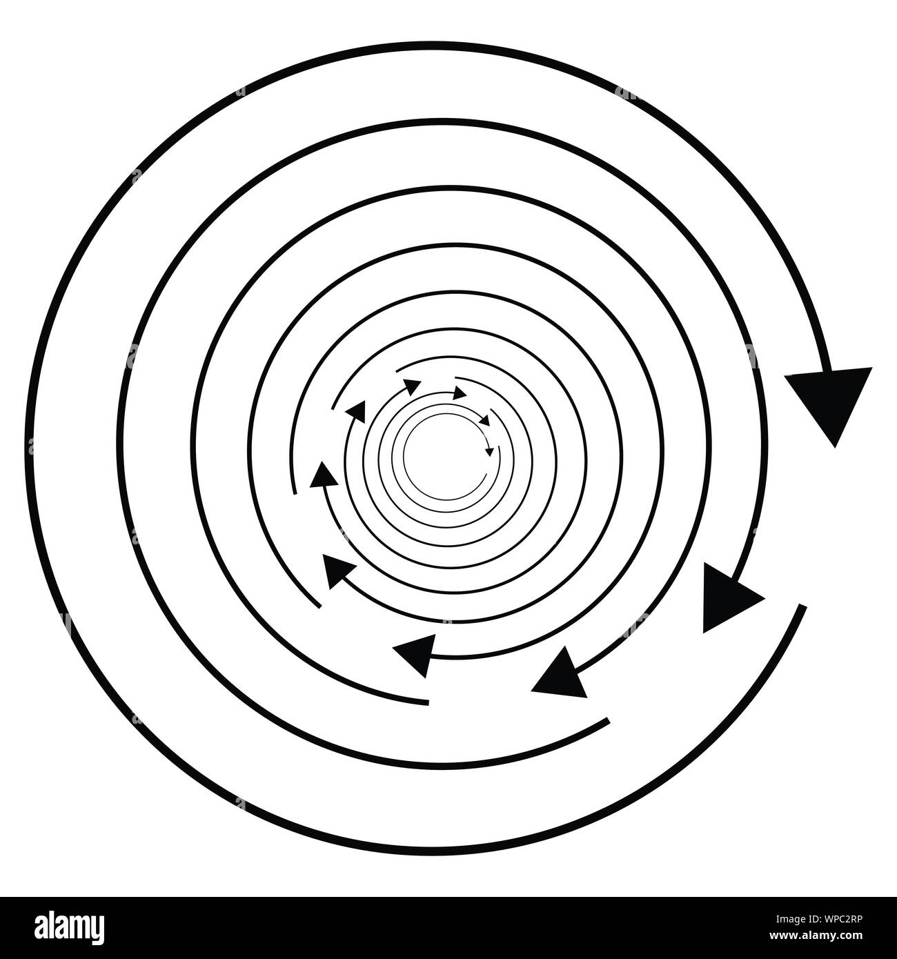 Kreis, Kreis, Pfeil rechts. Radiale Pfeil Symbol, Symbol. Im ...