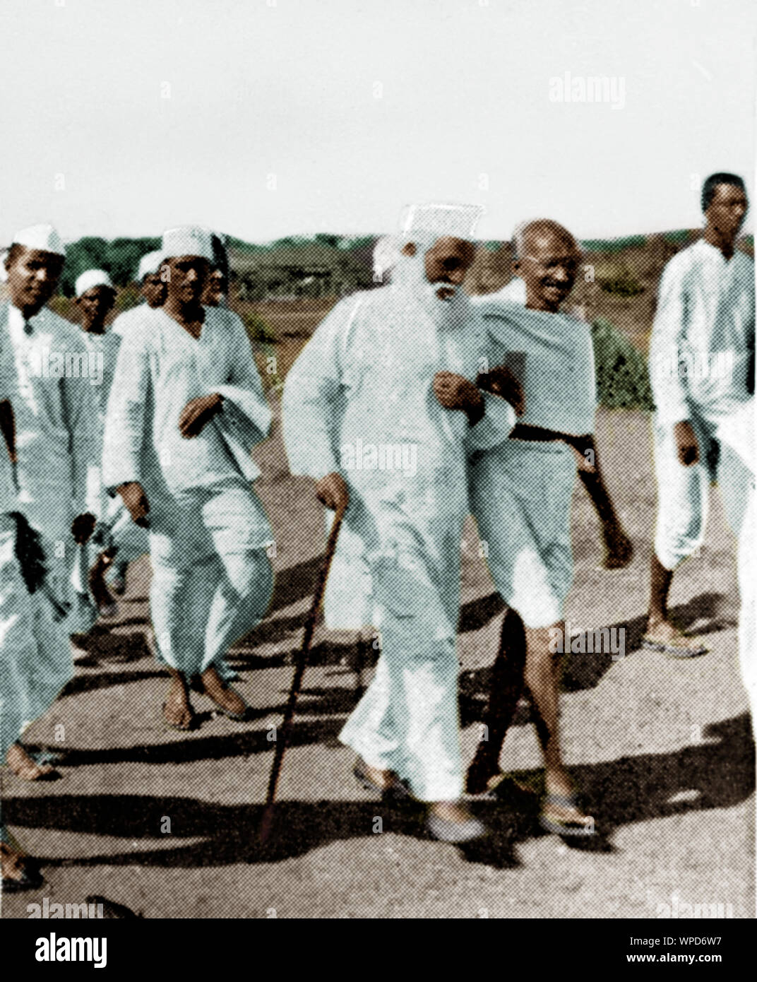 Mahatma Gandhi Salt March 1930 Stockfotos und -bilder Kaufen - Alamy