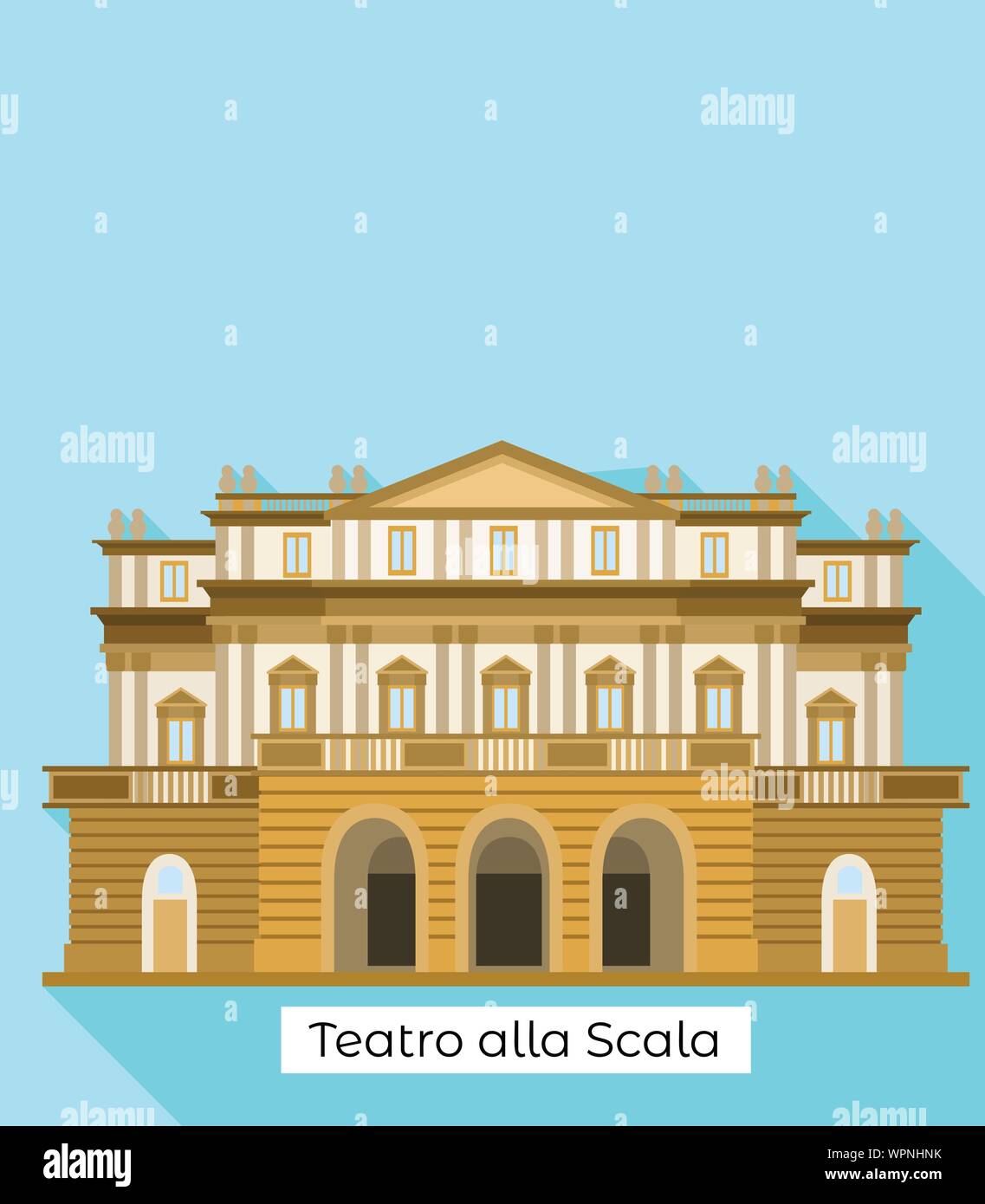 Haus der scala Stock-Vektorgrafiken kaufen - Alamy