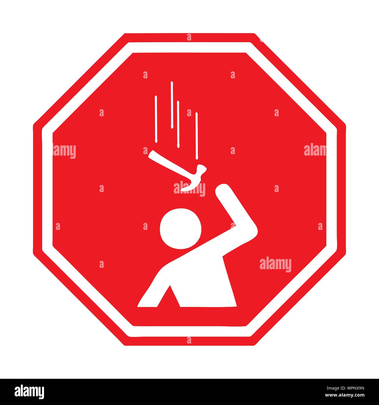 Warnzeichen fallende person Stock-Vektorgrafiken kaufen - Alamy