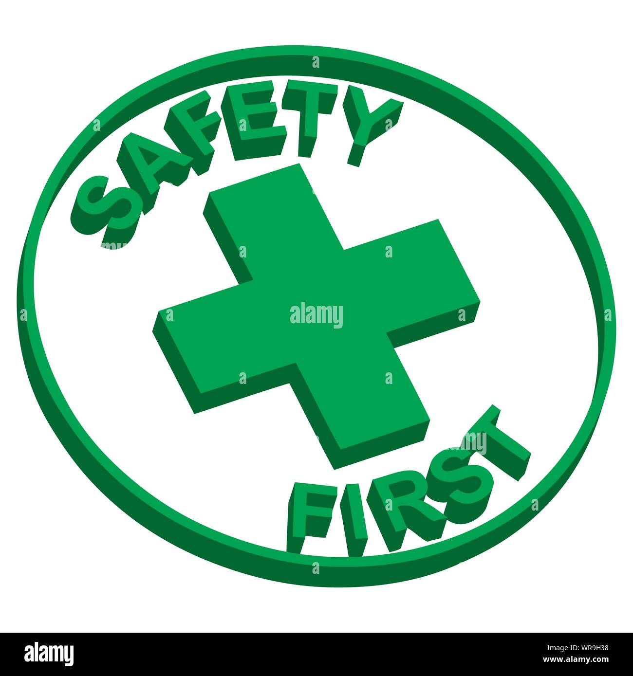Safety first label -Fotos und -Bildmaterial in hoher Auflösung – Alamy