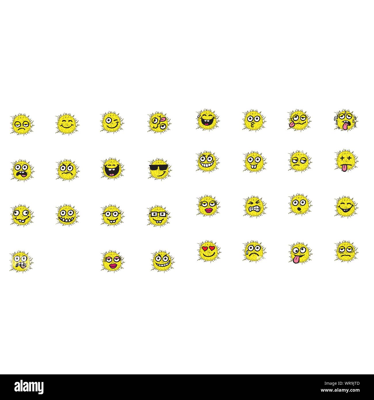 Emotes symbole Stock-Vektorgrafiken kaufen - Alamy