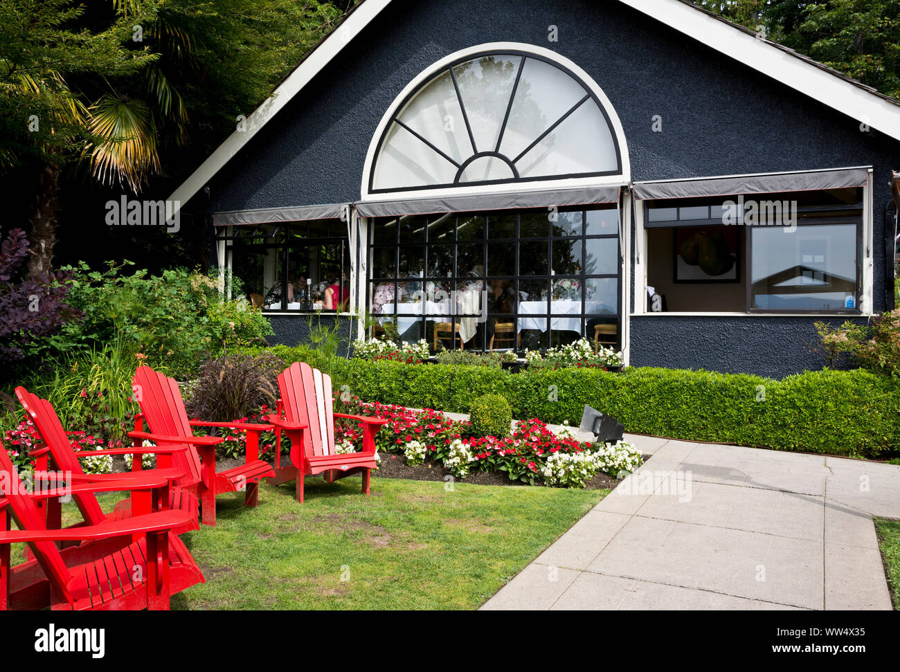 Das teehaus Restaurant im Stanley Park, Vancouver, BC, Kanada ...