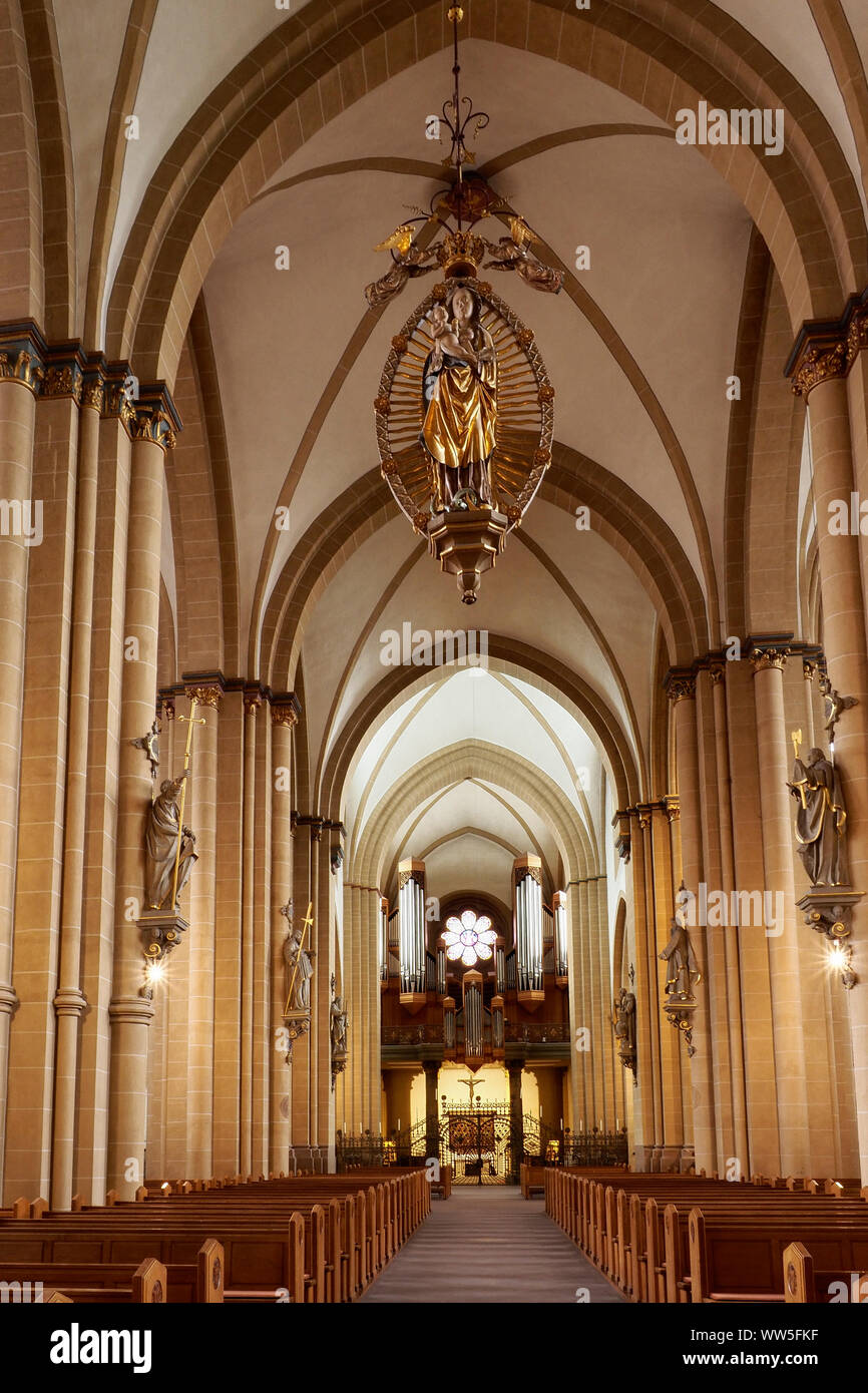 Germany North Rhine Westphalia Paderborn Cathedral Stockfotos und ...
