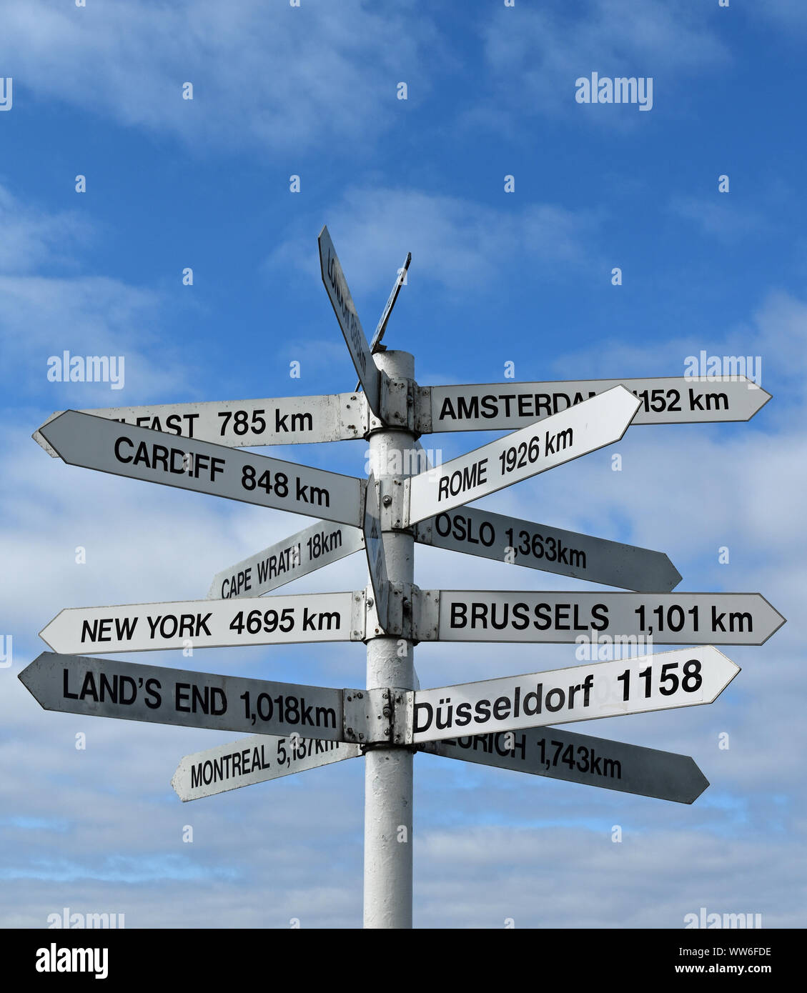 Tourist distance to places -Fotos und -Bildmaterial in hoher Auflösung ...