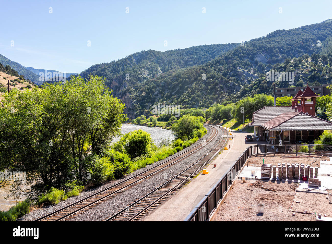 Eisenbahnschiene Gabel Stockfotos und -bilder Kaufen - Alamy
