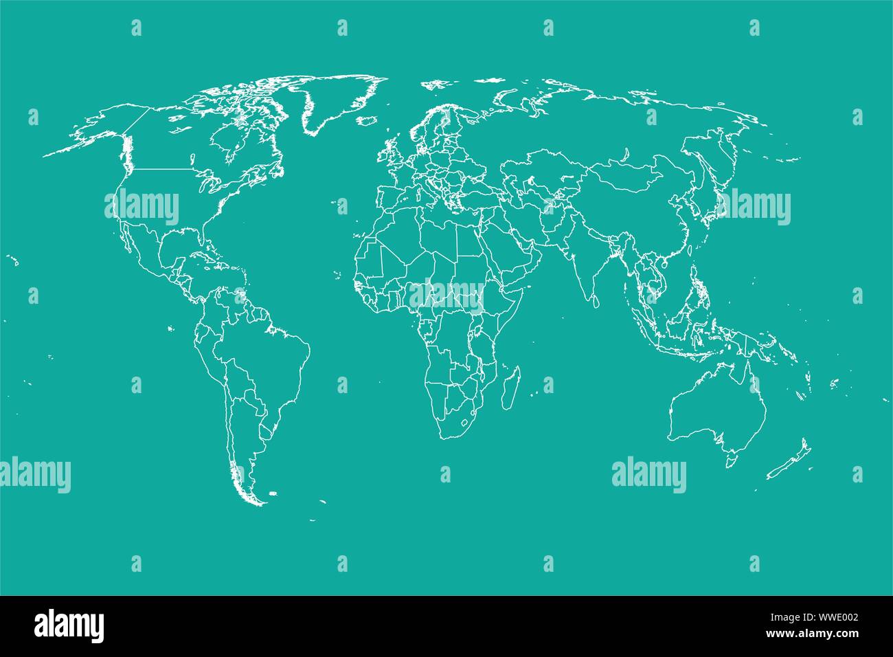 Flache erde map Stock-Vektorgrafiken kaufen - Alamy