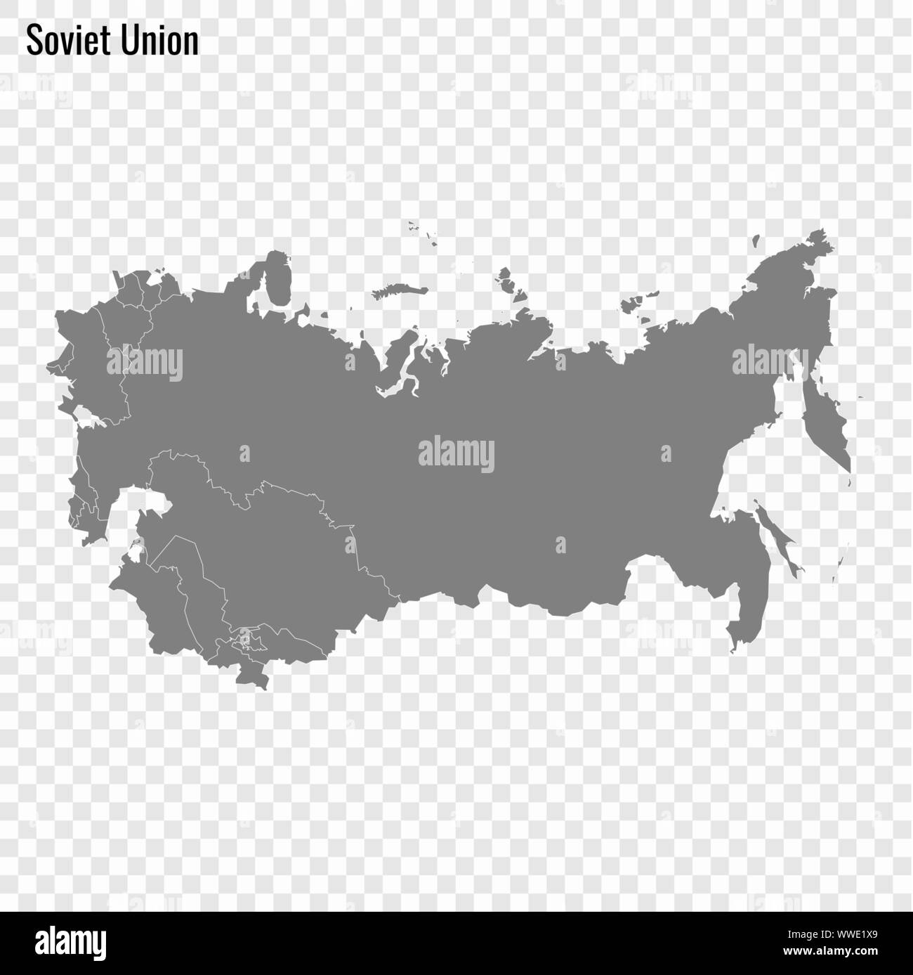 Karte der sowjetunion politisch udssr Schwarzweiß-Stockfotos und ...