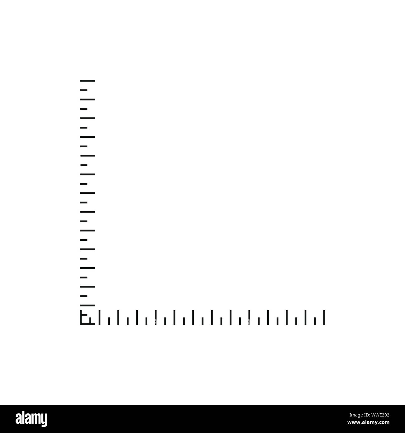 Vertikale und horizontale Lineal. Vorlage für Ihr Design arbeitet ...