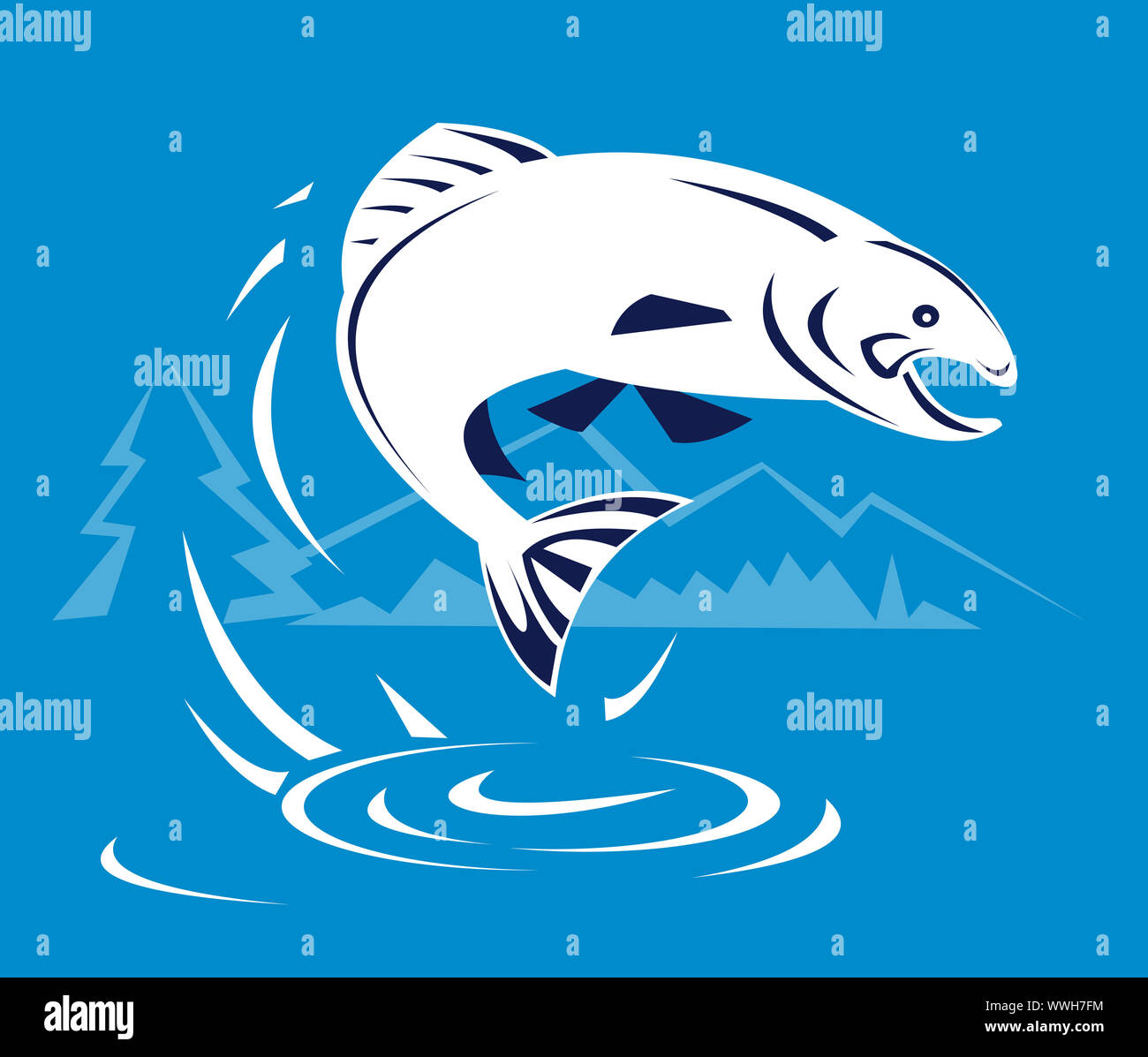 Springende Forelle Stockfotos und -bilder Kaufen - Alamy