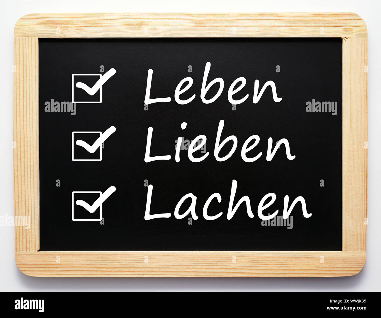 Leben lieben lachen -Fotos und -Bildmaterial in hoher Auflösung – Alamy